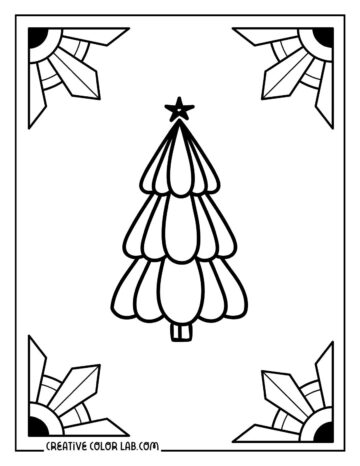 Free Christmas Tree Coloring Pages to Download and Print