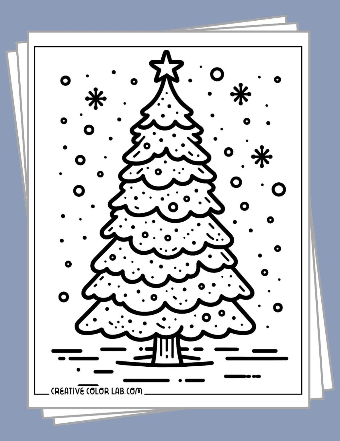 Free Christmas Tree Coloring Pages to Download and Print