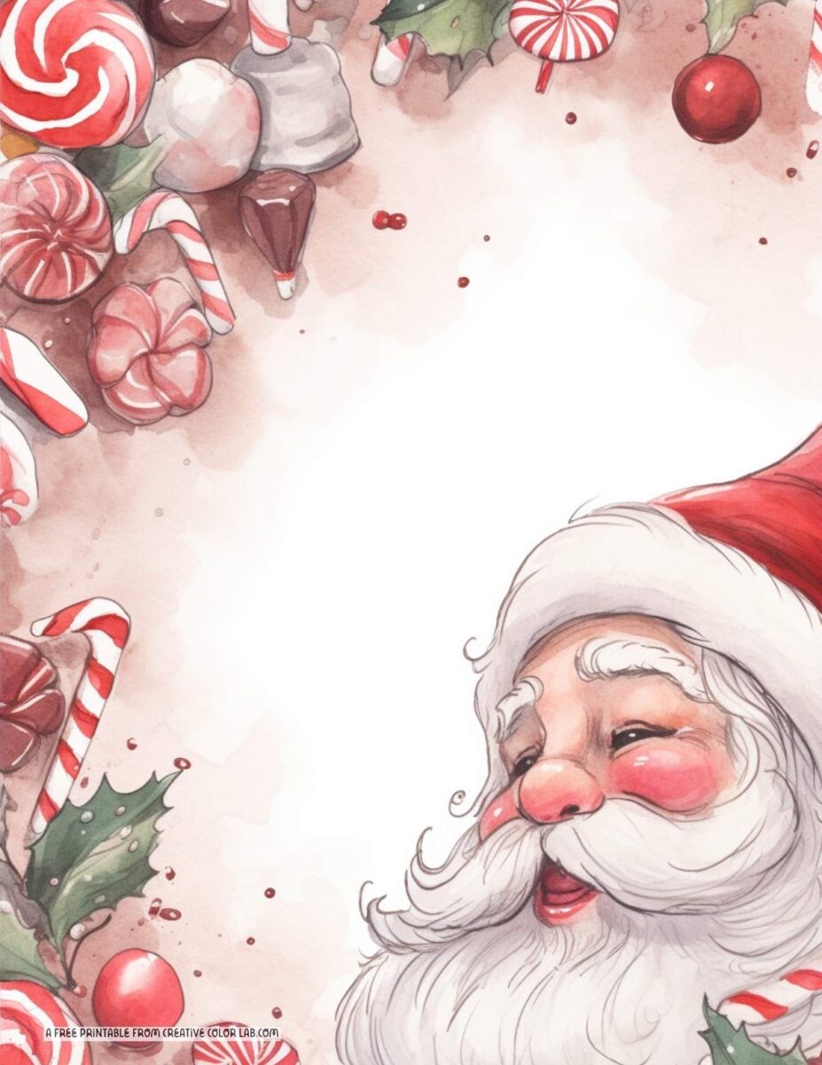 Free Printable Santa Claus Letterhead Templates