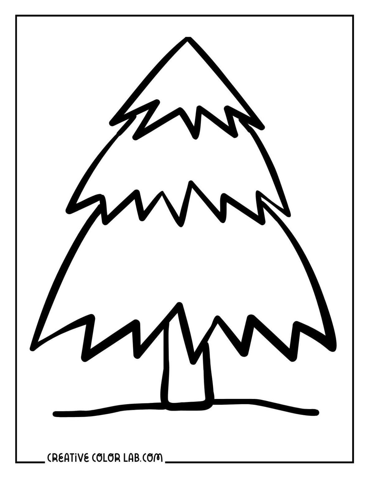 Free Christmas Tree Coloring Pages to Download and Print