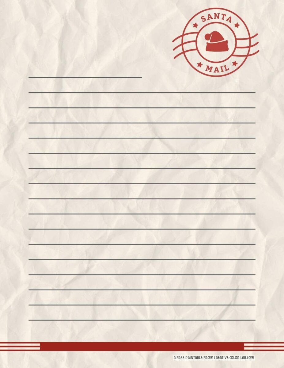 Free Printable Santa Claus Letterhead Templates