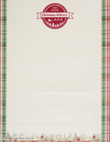 Free Printable Santa Claus Letterhead Templates