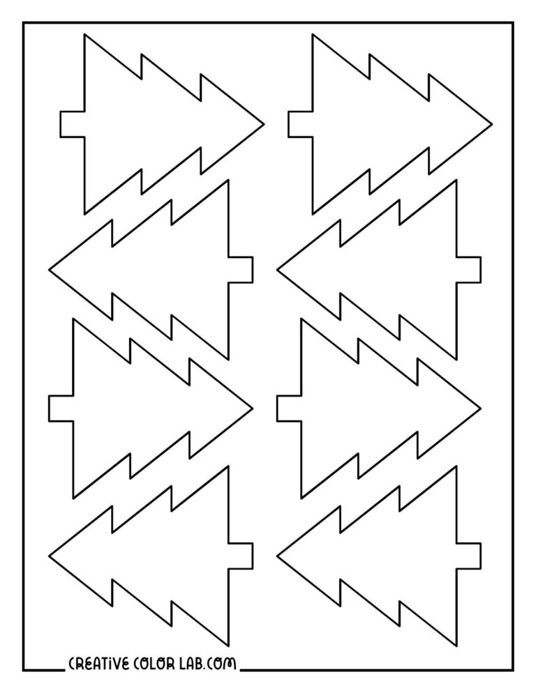 Free Christmas Tree Coloring Pages to Download and Print