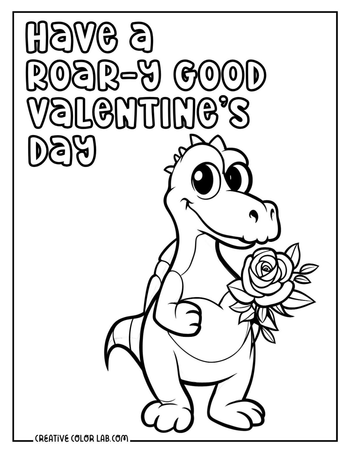 Printable Valentine Coloring Pages in PDF Format