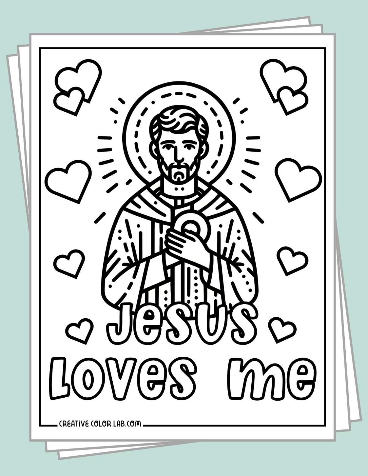 Christian Valentine Coloring Pages | Free, Printable PDFs