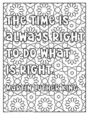 Martin Luther King Jr Coloring Pages | MLK Free PDF Printables
