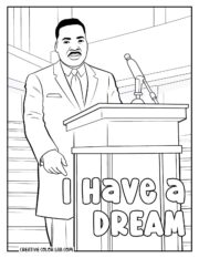 Free MLK Day Coloring Pages | Martin Luther King Jr Printables