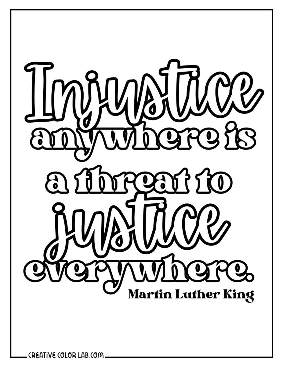 Free MLK Day Coloring Pages | Martin Luther King Jr Printables