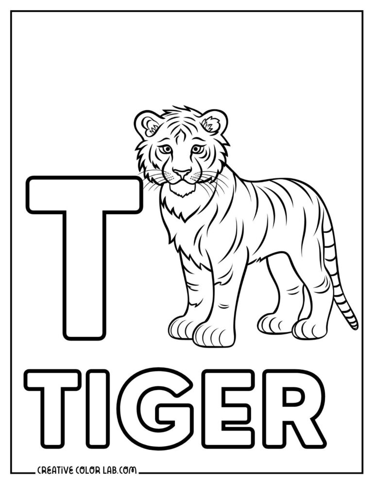 Tiger Coloring Pages | Free PDF Downloads