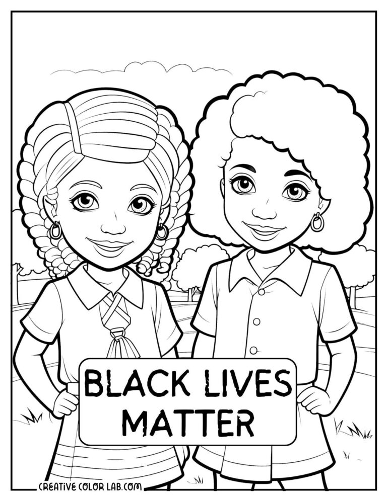Free, Printable Black Lives Matter Coloring Pages
