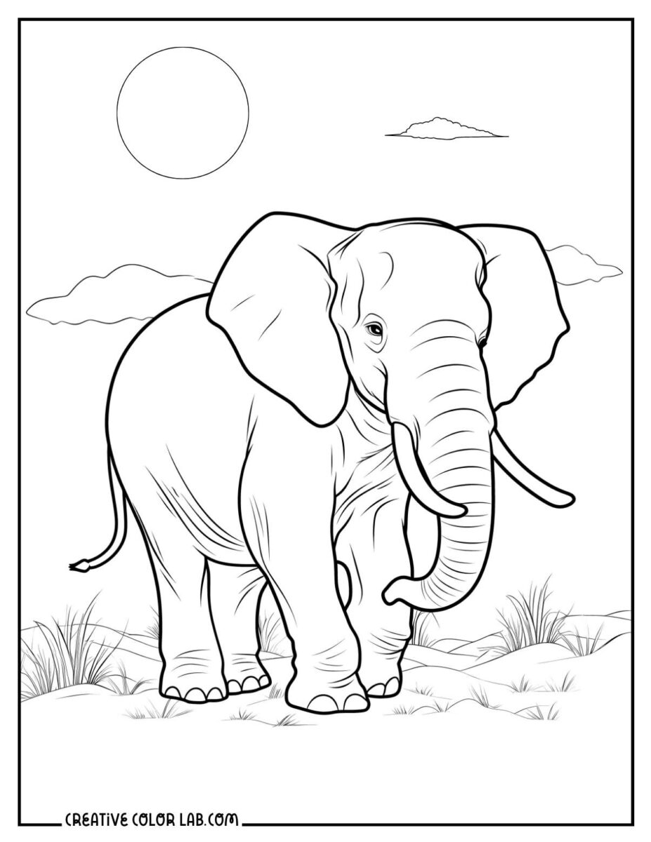 Printable Elephant Coloring Pages | Free PDFs to Download