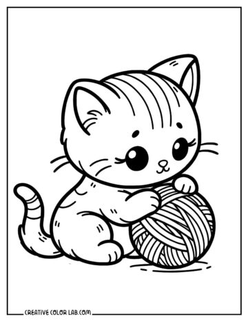 21 Kitten Coloring Pages | Free PDF Printables