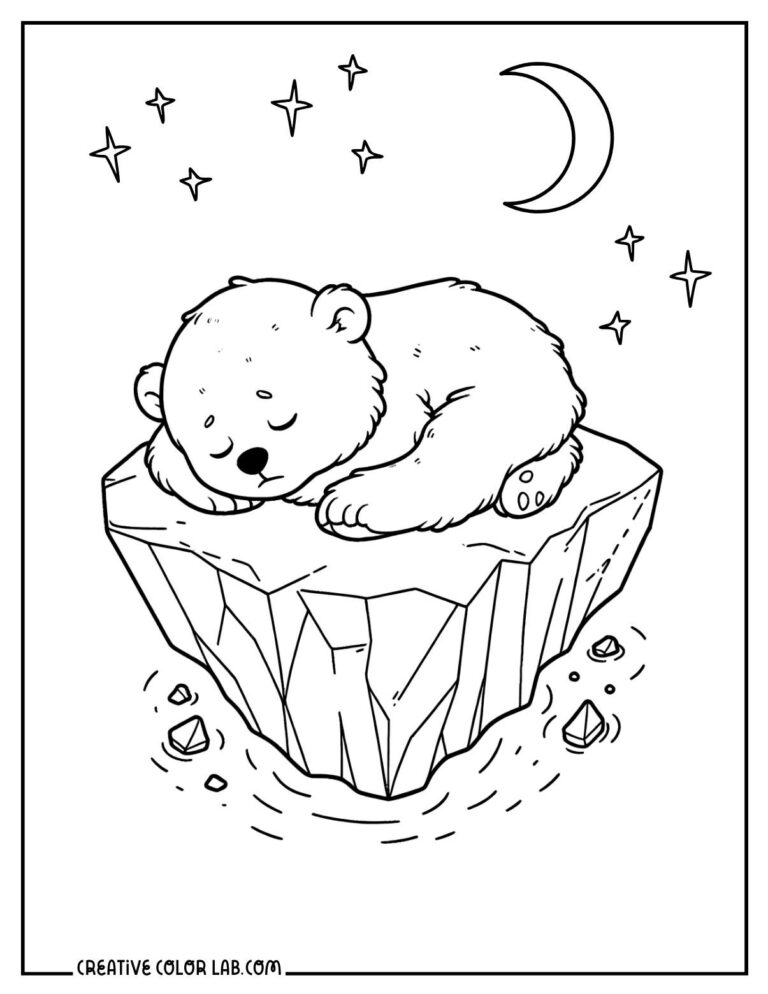Free Polar Bear Coloring Pages | Printable PDFs