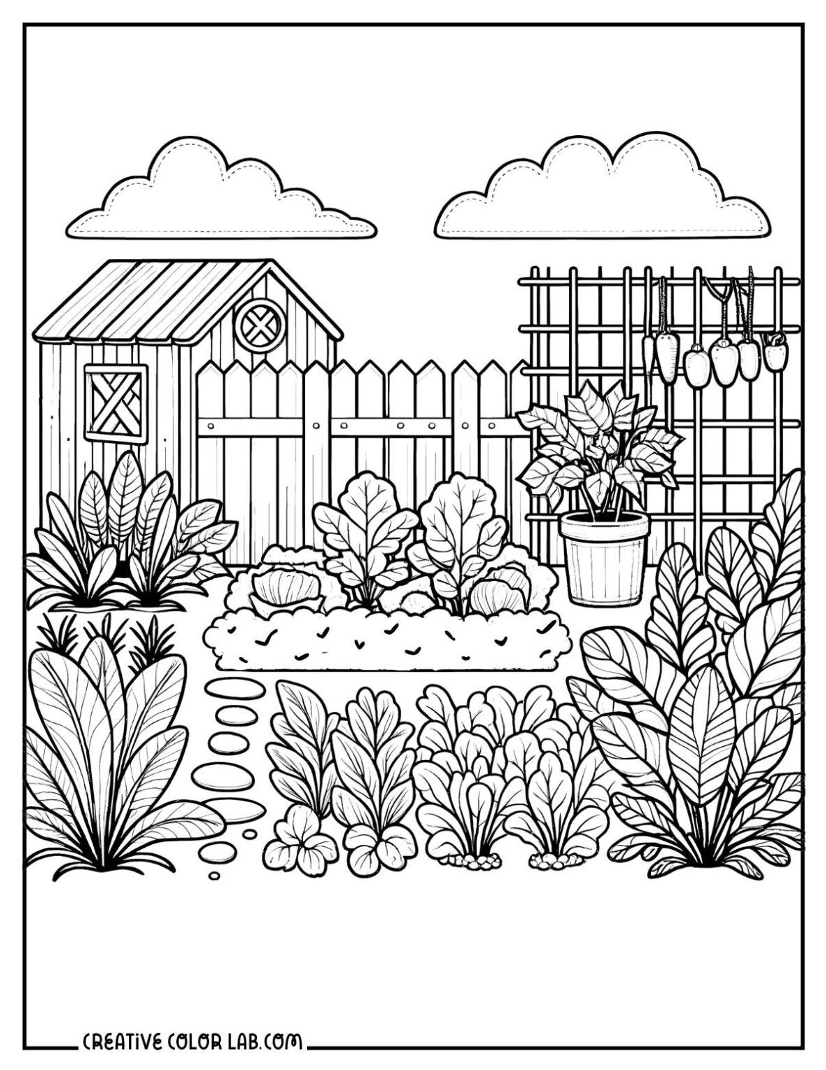 13 Free Garden Coloring Pages | PDF Printables
