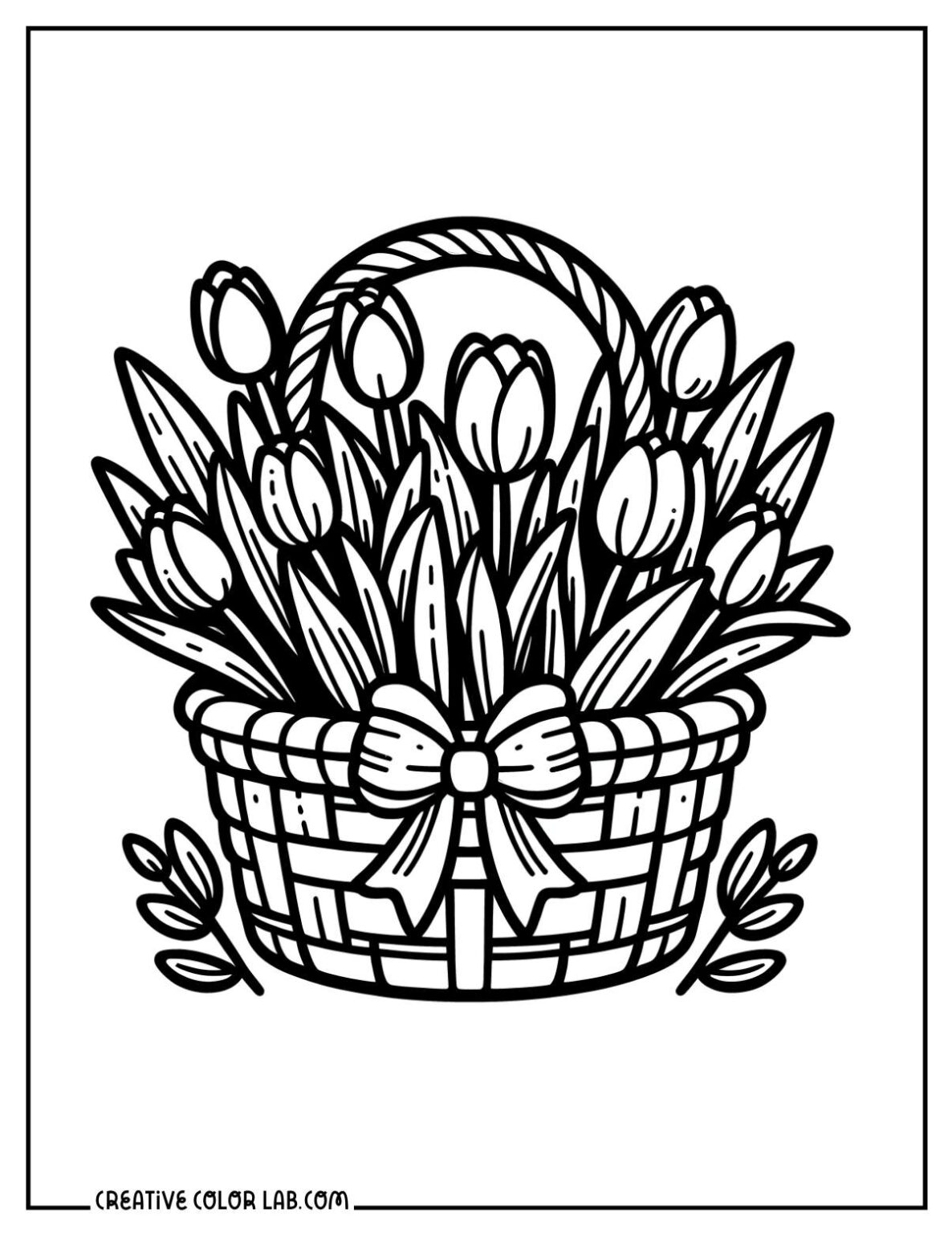 13 Tulip Coloring Pages | Free PDF Printables