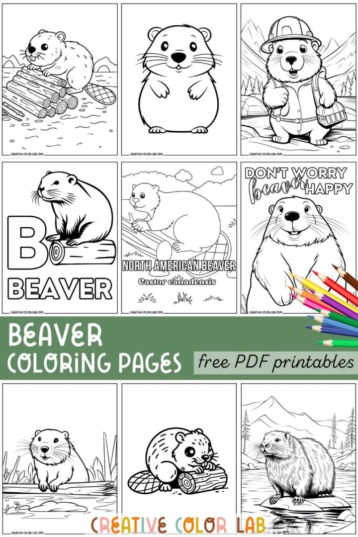 Free Beaver Coloring Pages to Print