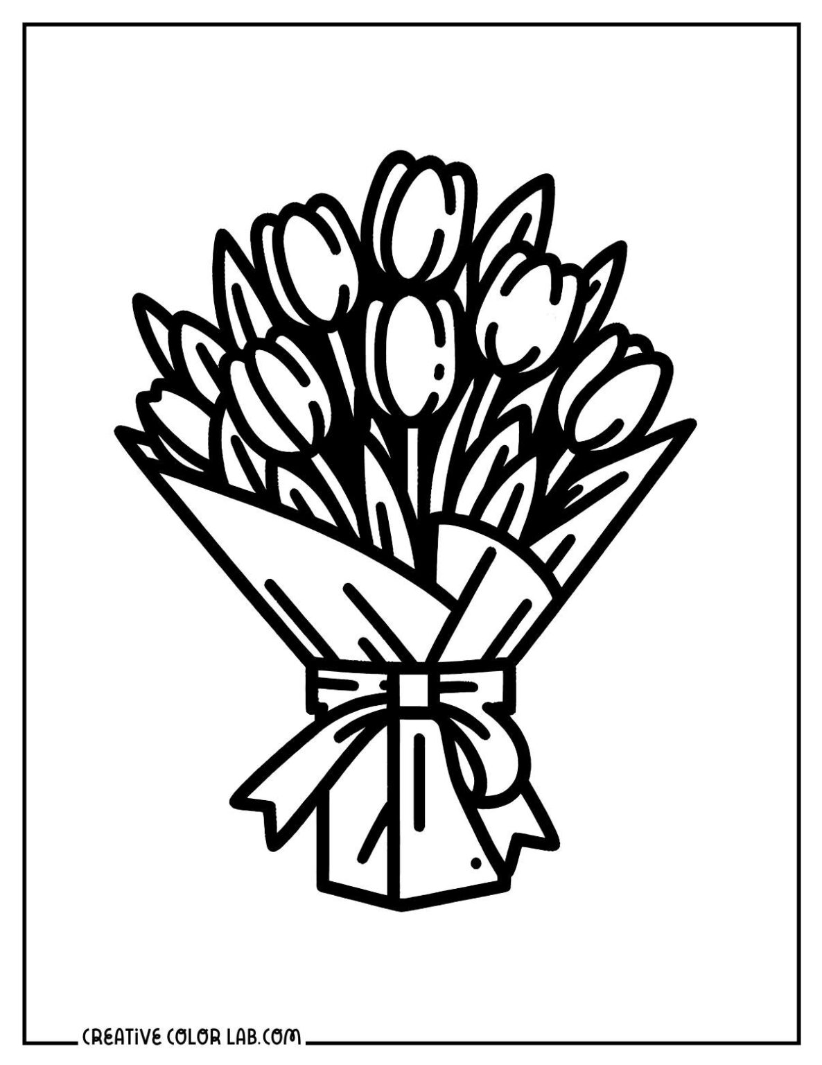 13 Tulip Coloring Pages | Free PDF Printables