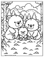 17 Bear Coloring Pages | Free PDF Printables
