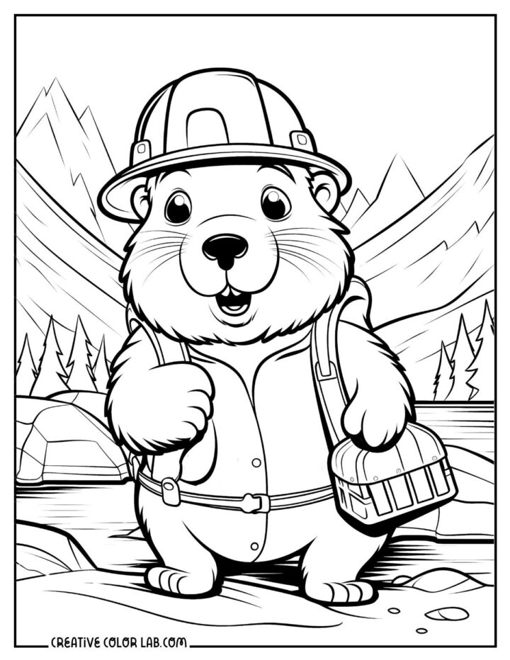 Free Beaver Coloring Pages to Print