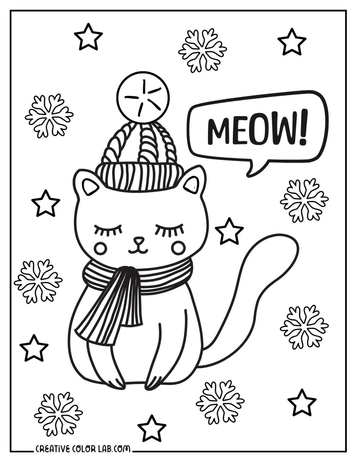 21 Kitten Coloring Pages | Free PDF Printables