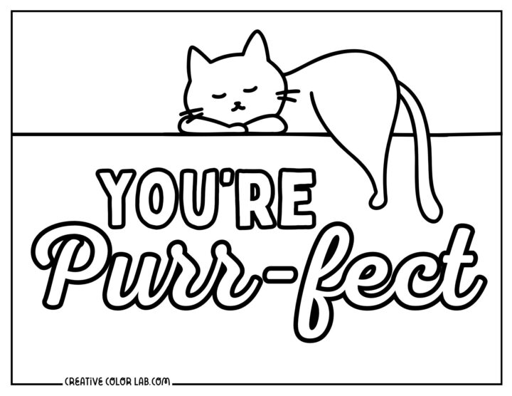 Free, Printable Cat Coloring Pages