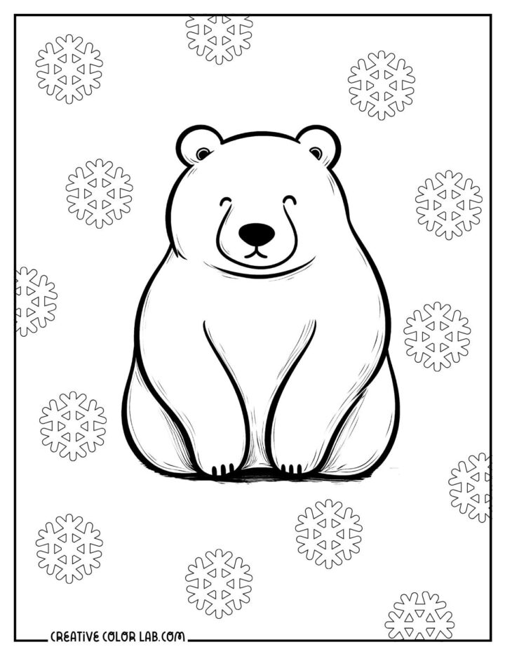 Free Polar Bear Coloring Pages | Printable PDFs