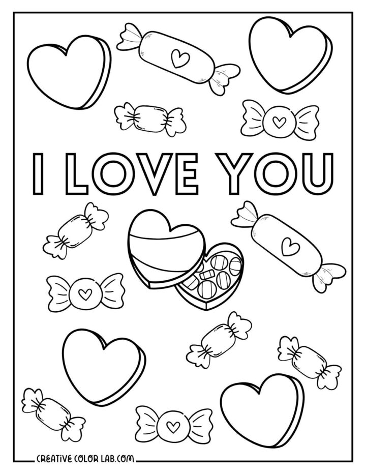 46 I Love You Coloring Pages | Free PDF Printables