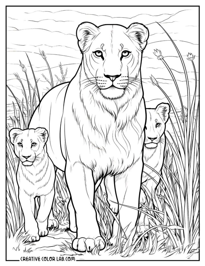 Free Lion Coloring Pages | Printable PDFs