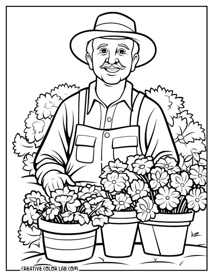 13 Free Garden Coloring Pages | PDF Printables