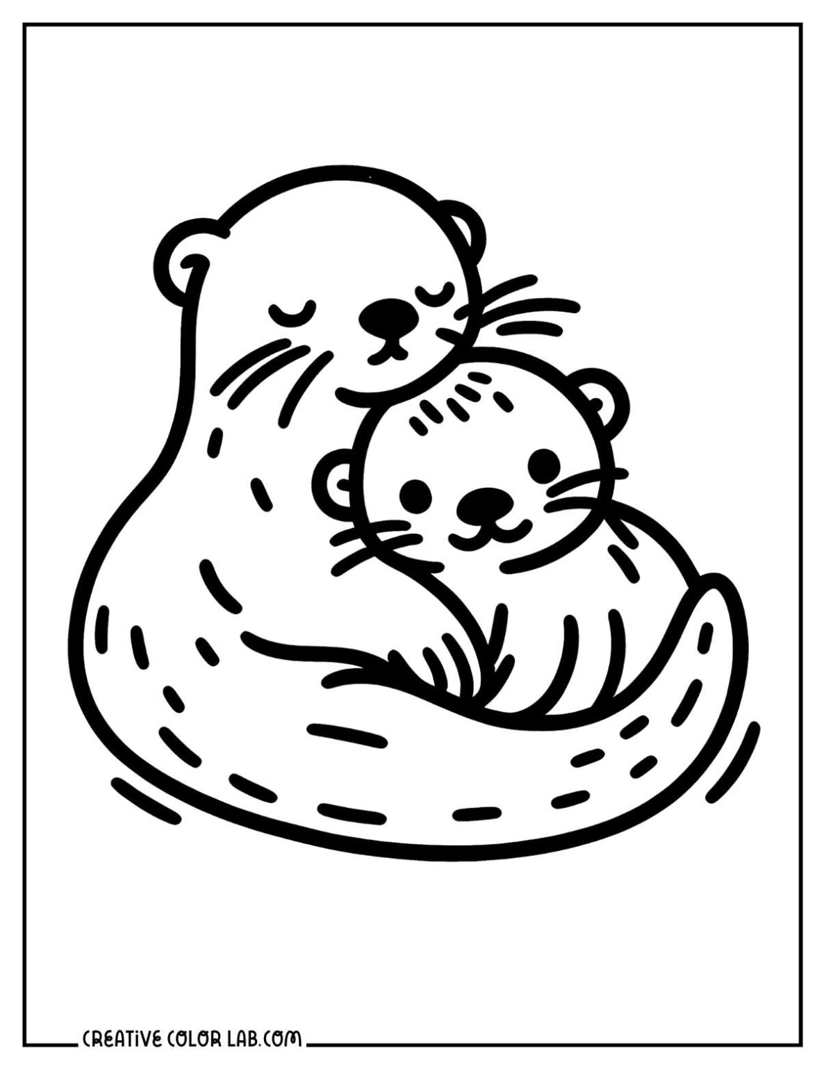 Free, Printable Otter Coloring Pages