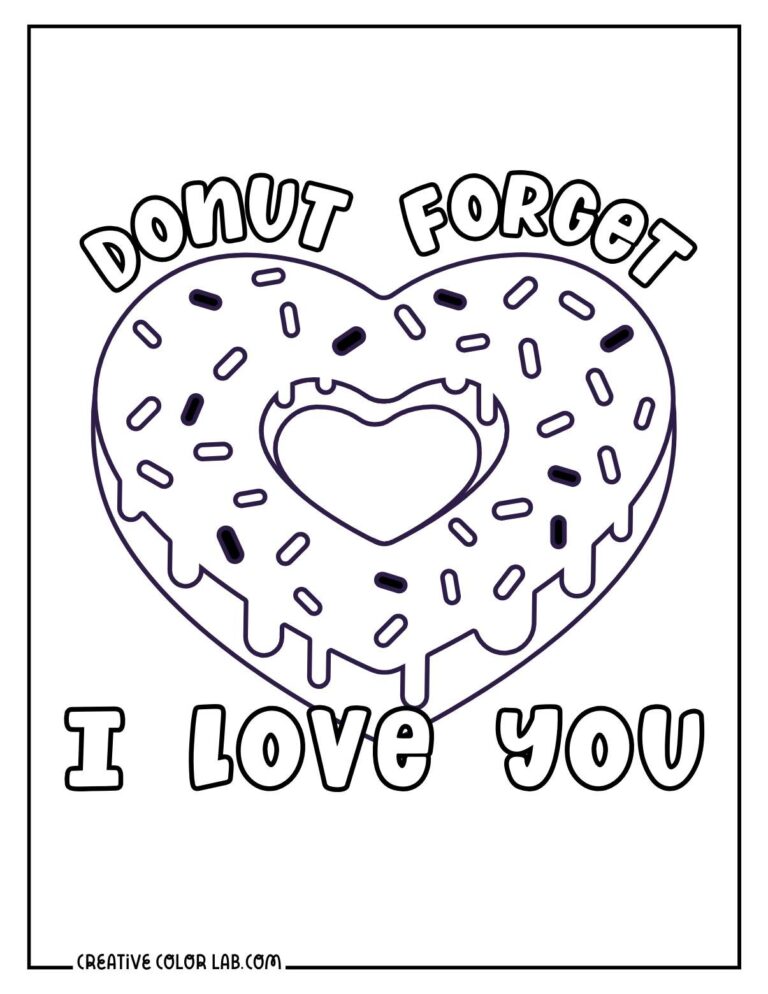 46 I Love You Coloring Pages | Free PDF Printables