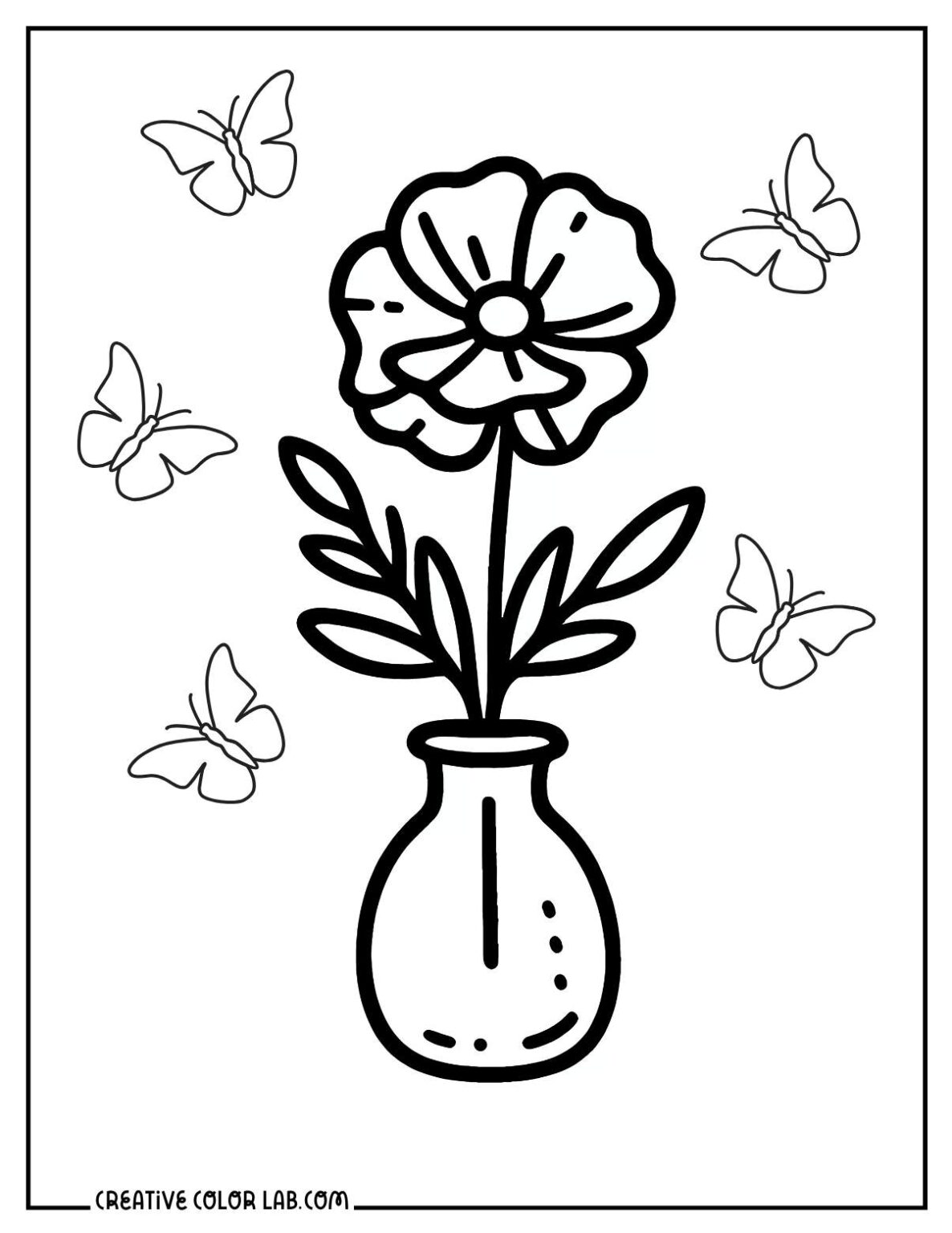 37 Flower Coloring Pages | Free, Printable PDFs