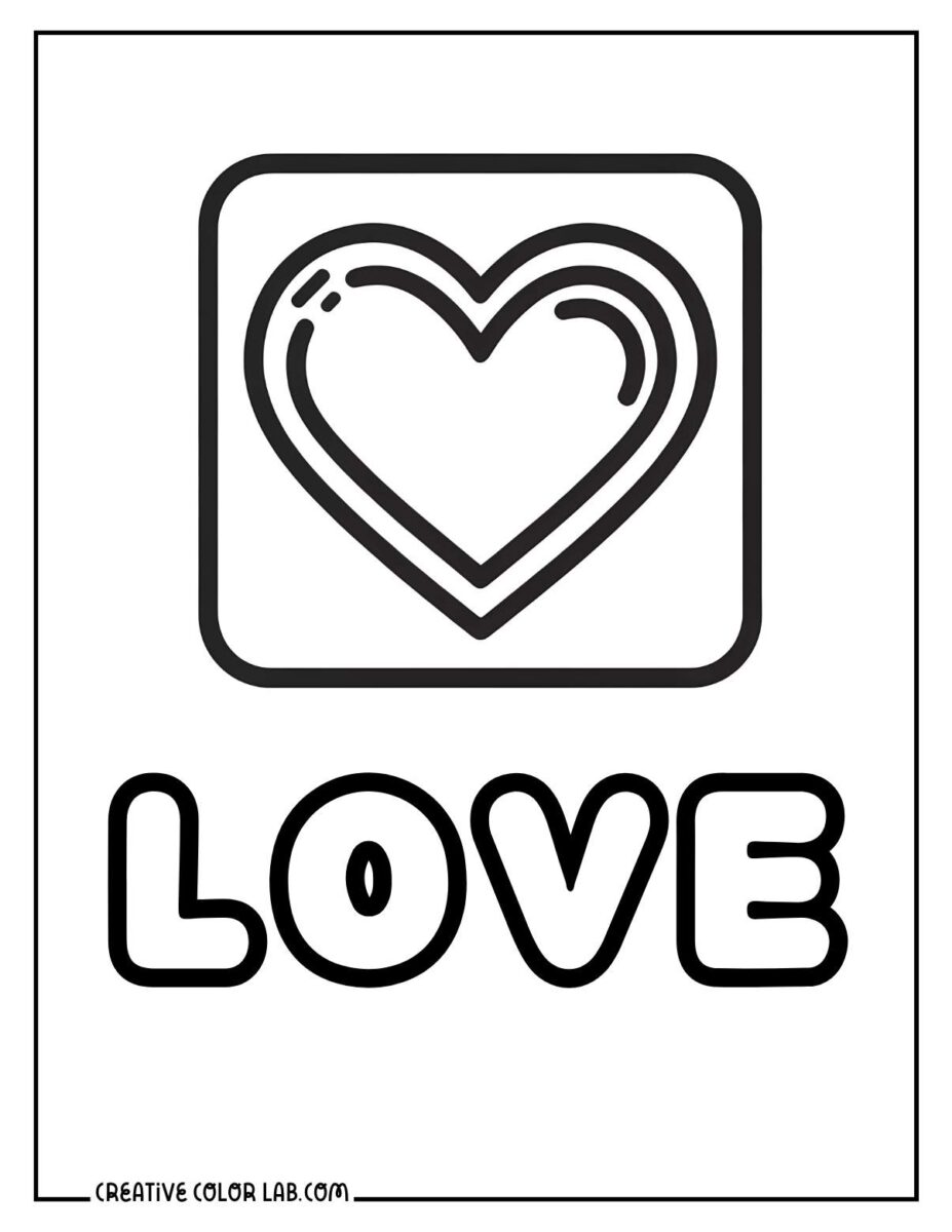 Printable Valentine Coloring Pages in PDF Format