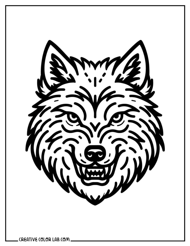 Free, Printable Wolf Coloring Pages