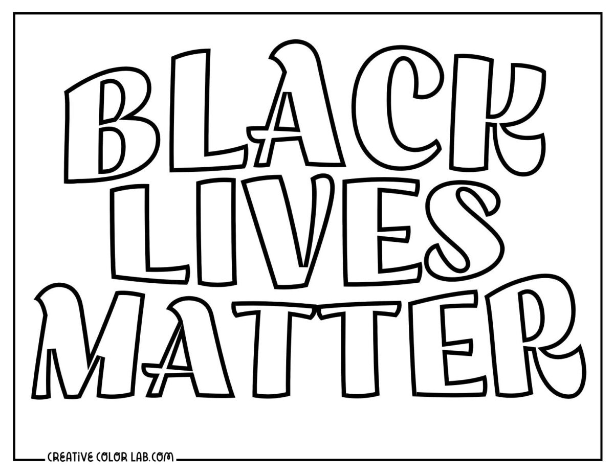 Free, Printable Black Lives Matter Coloring Pages