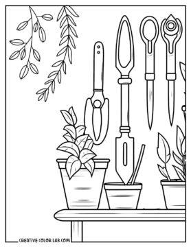 13 Free Garden Coloring Pages | PDF Printables