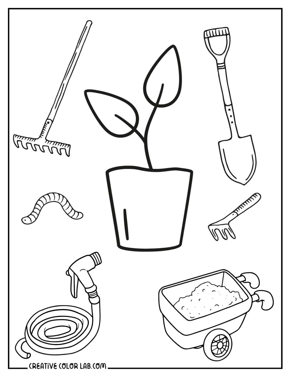 13 Free Garden Coloring Pages | PDF Printables