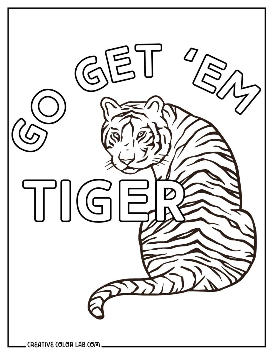 Tiger Coloring Pages | Free PDF Downloads