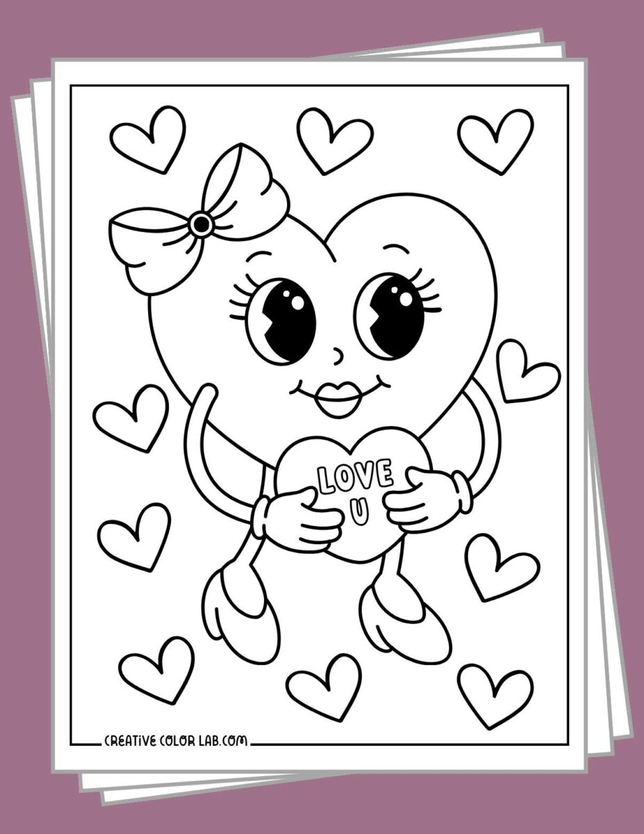 45 Heart Coloring Pages | Free PDF Printables