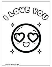 Printable Valentine Coloring Pages in PDF Format