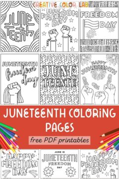 Free Printable Coloring Sheets for Juneteenth