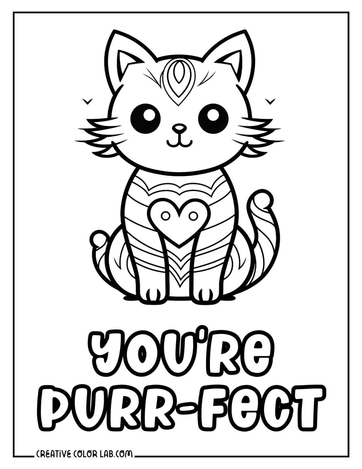 Printable Valentine Coloring Pages in PDF Format