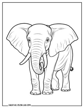 Printable Elephant Coloring Pages | Free PDFs to Download