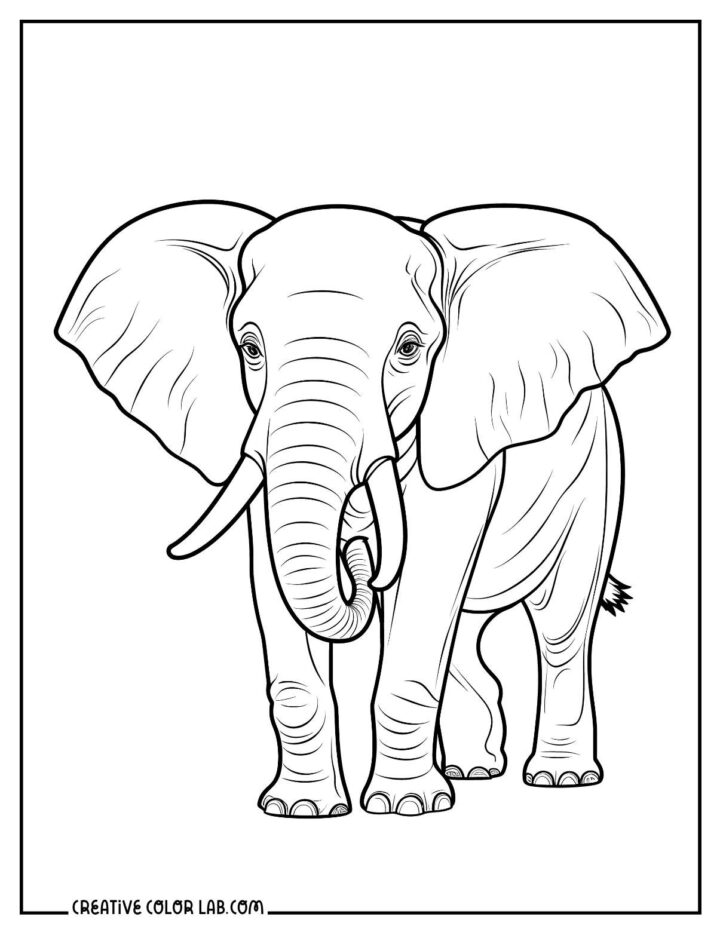 Printable Elephant Coloring Pages | Free PDFs to Download