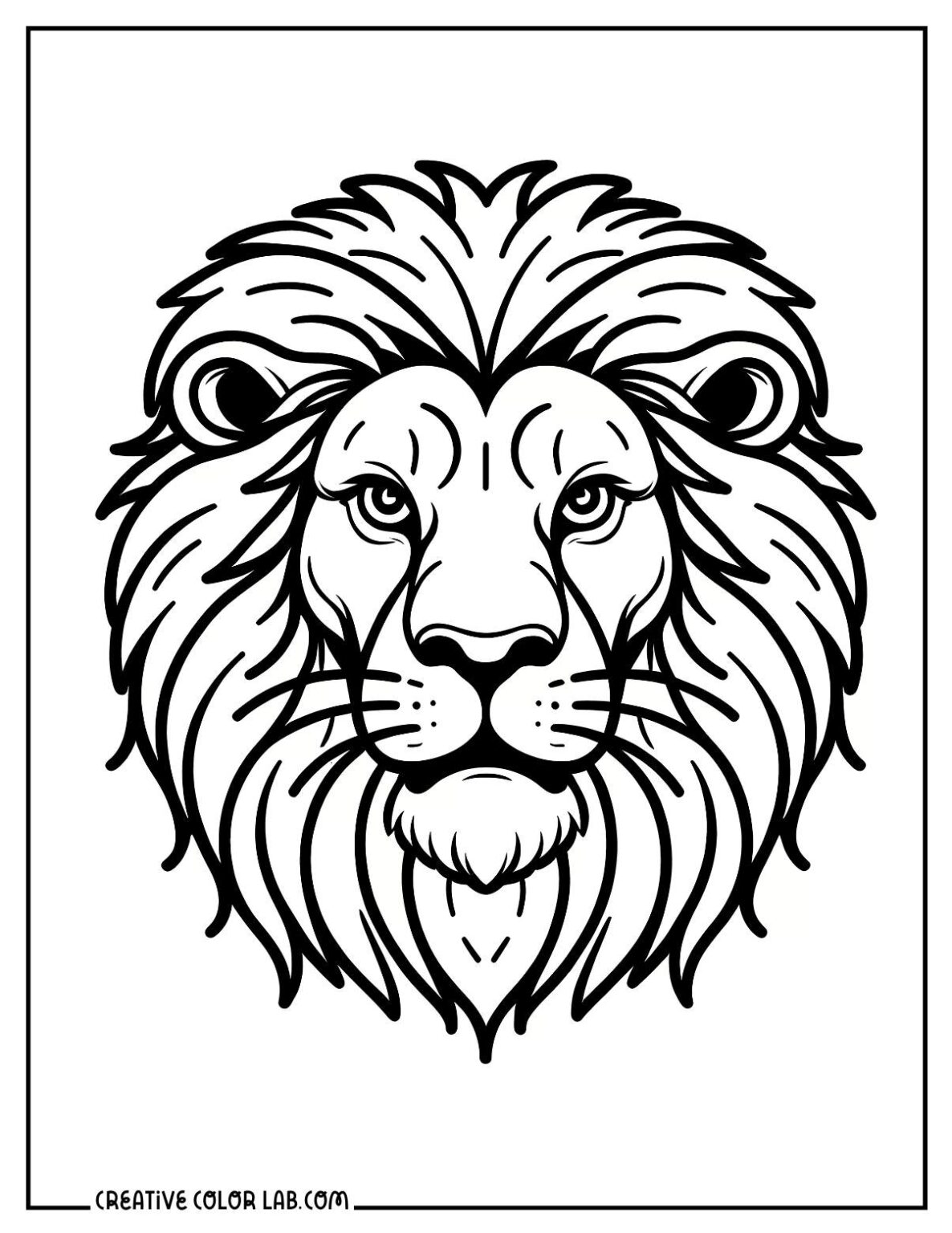 Free Lion Coloring Pages | Printable PDFs