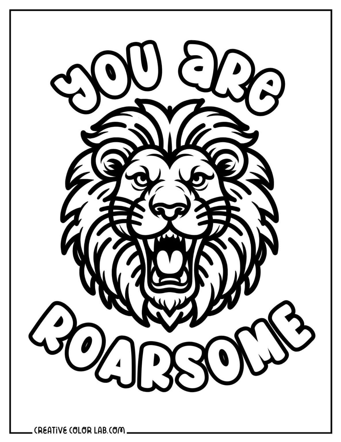 Free Lion Coloring Pages | Printable PDFs