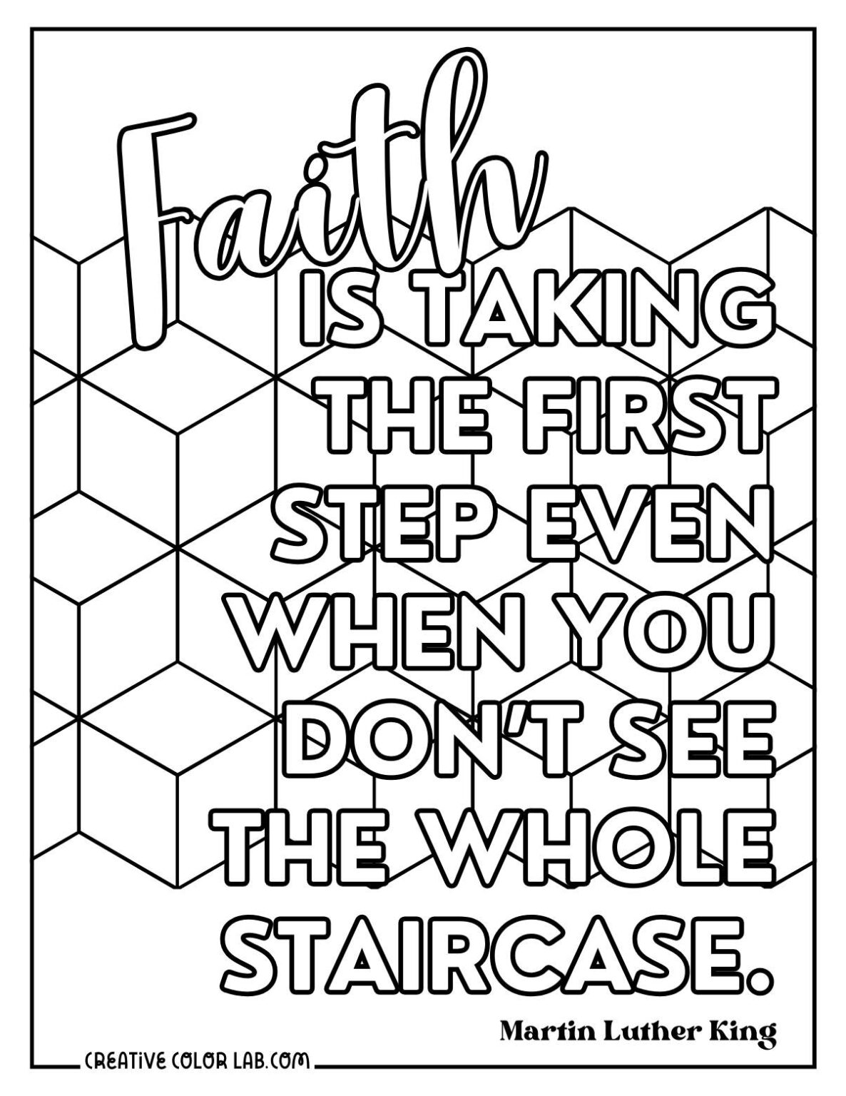 Free MLK Day Coloring Pages | Martin Luther King Jr Printables