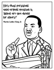 Martin Luther King Jr Coloring Pages | MLK Free PDF Printables