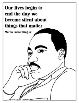Free MLK Day Coloring Pages | Martin Luther King Jr Printables