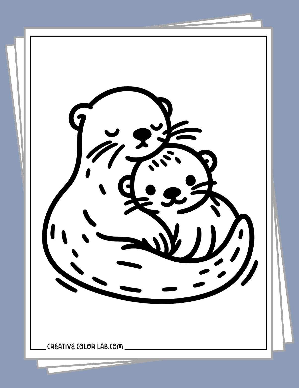 Free, Printable Otter Coloring Pages